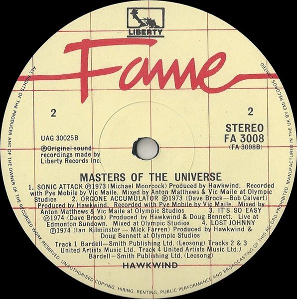 Hawkwind - Masters Of The Universe - Petesmusic UK Online Record Shop